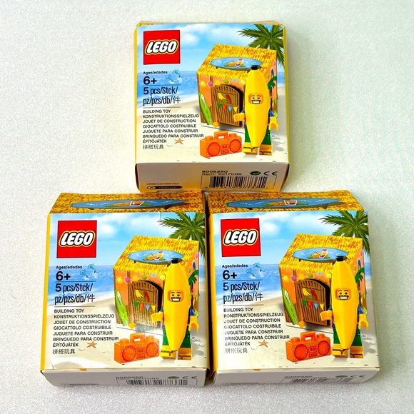 Lego | Toys | Lego Luau Party Banana Guy Man Minifigure Bar Tiki Hut ...
